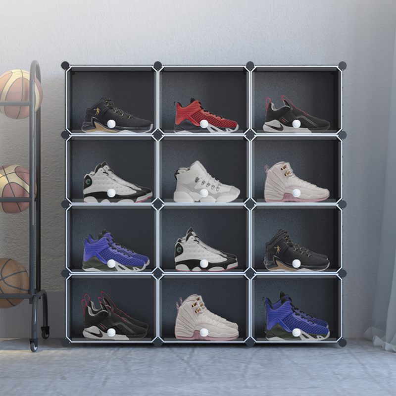 กล่องใส่รองเท้าพลาสติก - Transparent Shoes Rack - HomeStudio