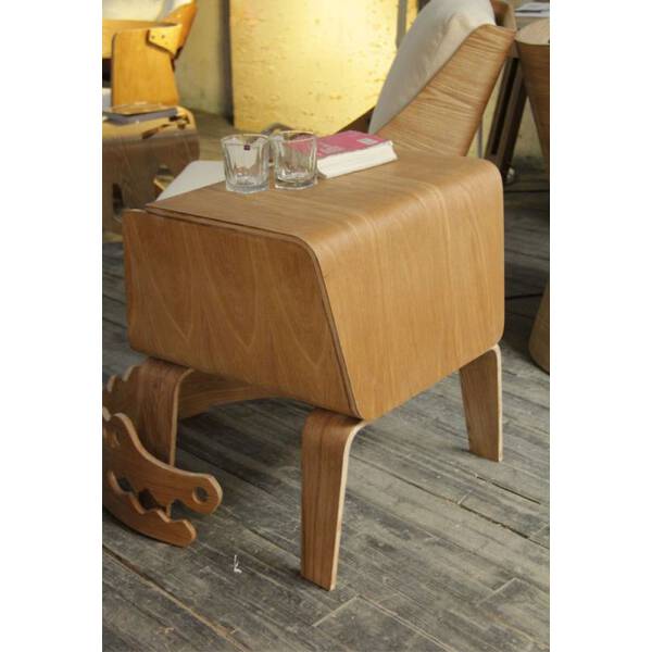 โต๊ะข้างเตียง ข้างโซฟา - Wooden Box Side Table - HomeStudio